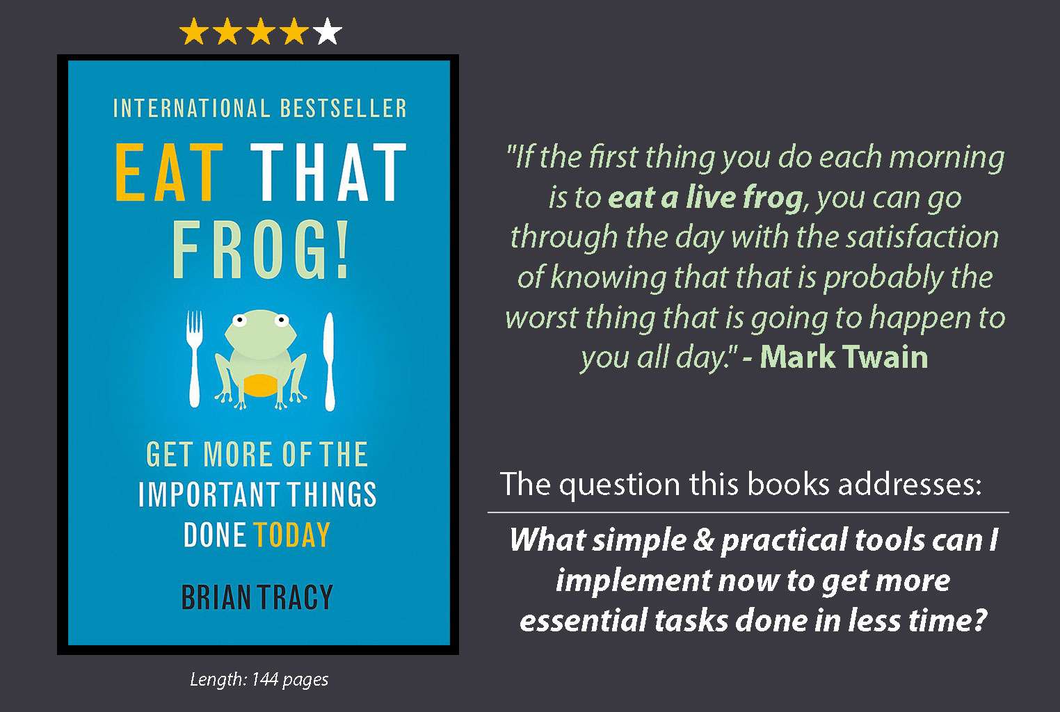 Eat That Frog! – Just the Gist